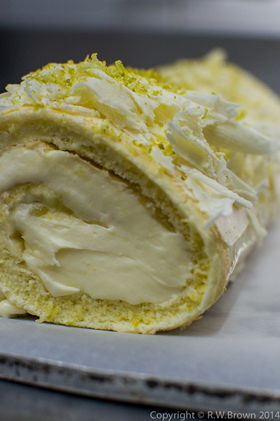 Lemon and white chocolate roulade - Creative About Cuisine
